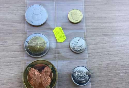 Набор редких монет острова Аннабон 6 шт
