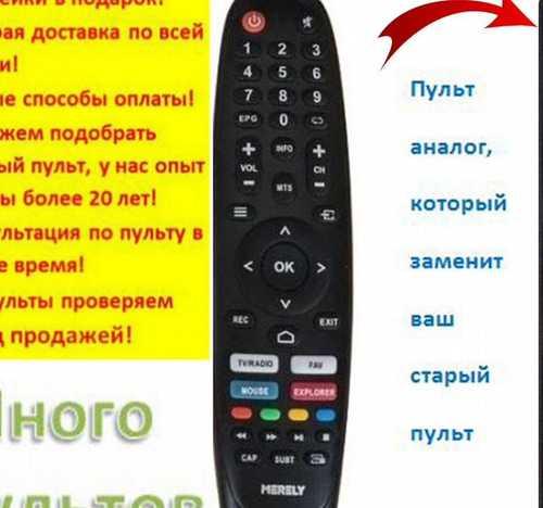 Пульт для Merely MRL-LED24HD100T2, MRL-LED43FHD100