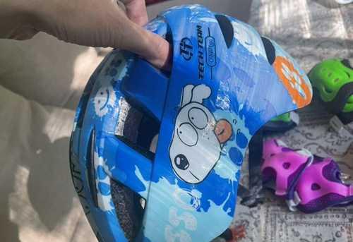 Шлем велосипедный детский + защита