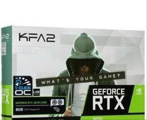 Видеокарта KFA2 GeForce RTX 3070 core (LHR)