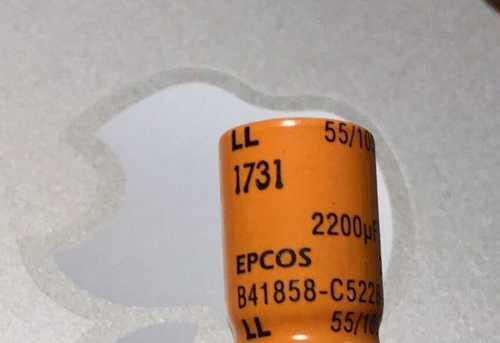 Конденсатор Epcos, 2200мкФ, 25V