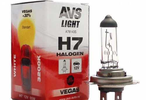 Лампа галогенная AVS Vegas H7.12V.55W (1 шт.)