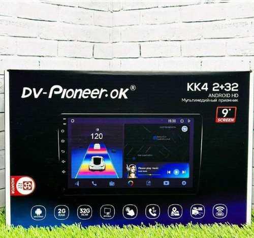 Android магнитола 9 дюймов Pioneer KK4 2+32