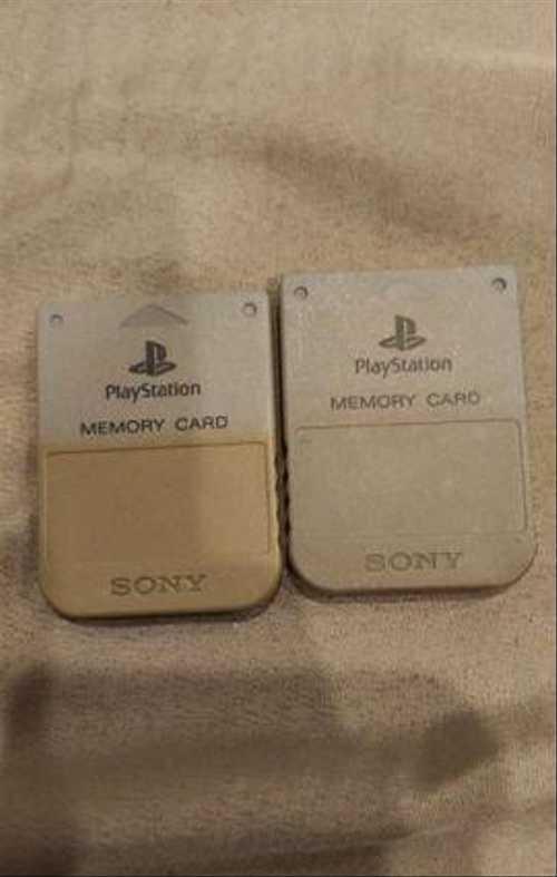 Две карты памяти playstation ps 1
