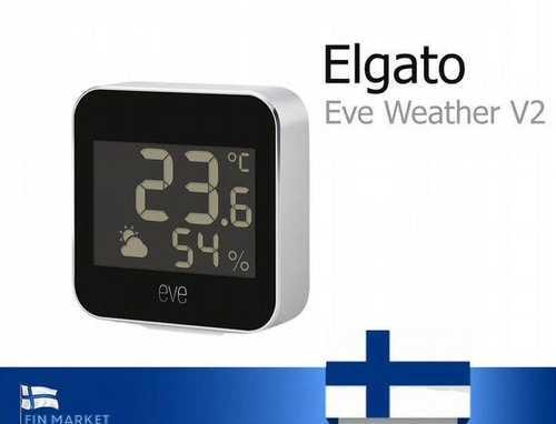 Метеостанция Elgato Eve Weather V2, серебристый