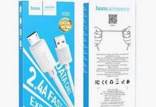 Кабель оптом. USB hoco X88, microusb, 2.4А, 1 м