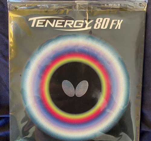 Черная накладка butterfly Tenergy 80 FX