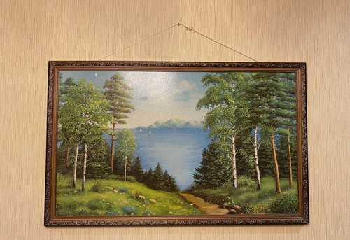 Картина в раме Proffi Home "Лесное Озеро"