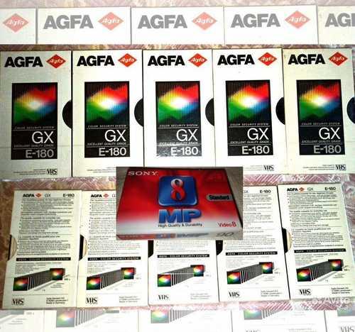 Видеокассета Agfa GX E-180 новая запечатанная Germ