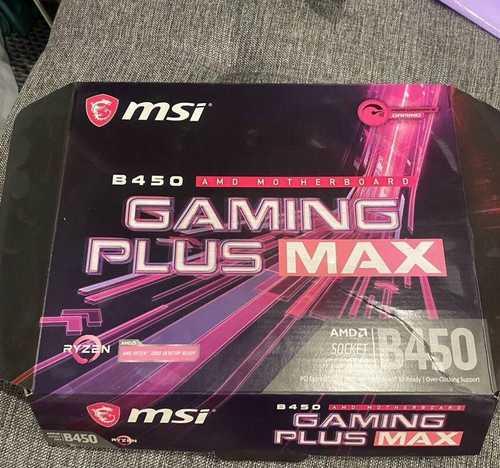 Материнская плата MSI B450 gaming plus MAX