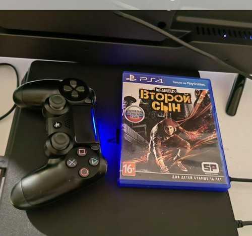 Игровая приставка ps4 slim с играми