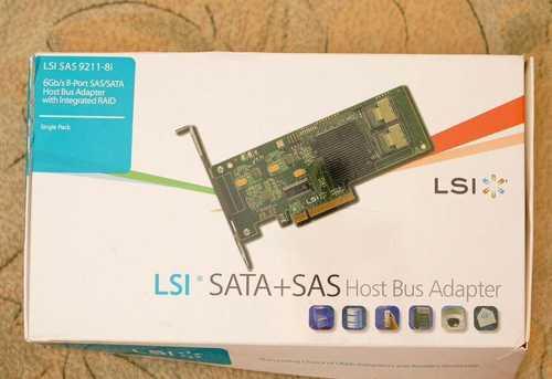 Контроллер LSI SAS raid 9211-8i