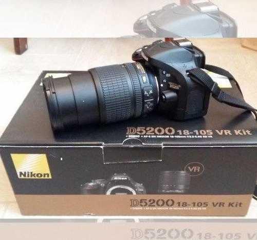 Зеркальный фотоаппарат nikon d5200 kit 18-105 vr