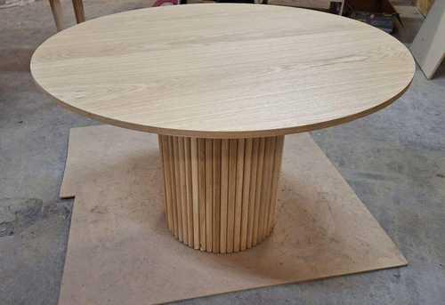 Стол обеденный раскладной деревянный с рейками