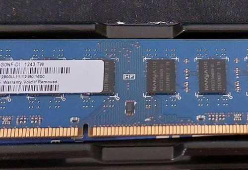 Оперативная память для пк (dimm) ddr3 4gb 1600 Мгц