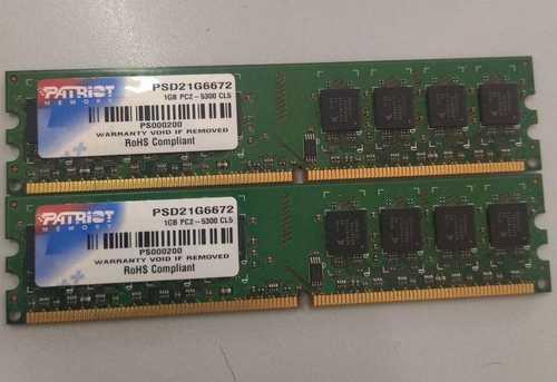 Оперативная память DDR2 Patriot psd21g6672