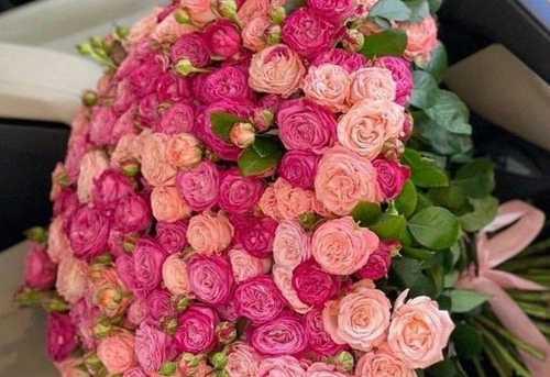 Кустовые пион.розы,цветы букеты доставка