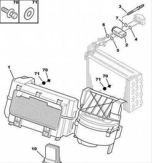 Печка в сборе Peugeot 406 1.8i 16v