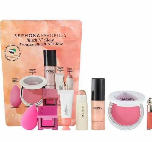 Набор sephora румяна, хайлайтеры