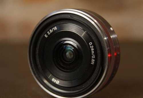 Sony 16mm f2.8 E-mount