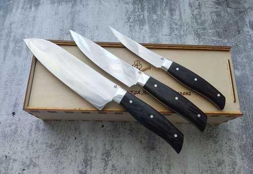 Набор кухонных ножей с подставкой, х12мф кованая