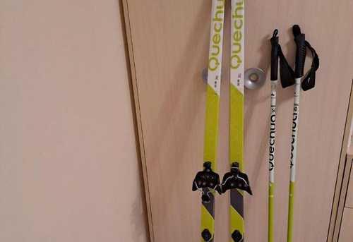 Лыжи беговые 150 см с палками
