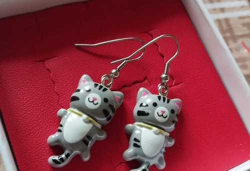 Серьги Котики