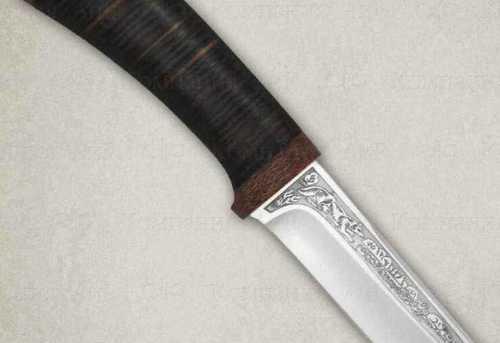 Нож туристический аир Лиса 95х18, 135 мм, кожа