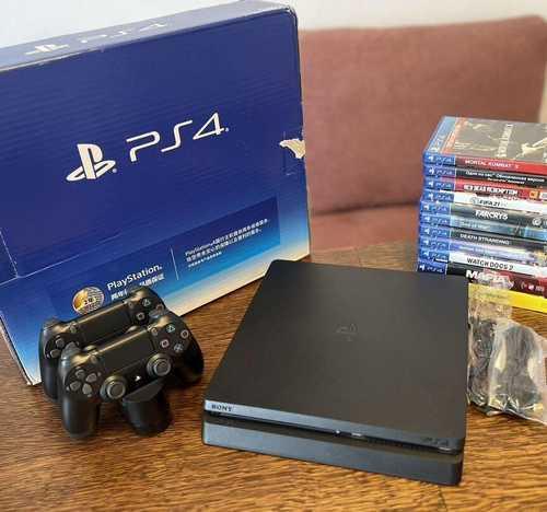 Sony playstation 4 ps4 Slim 500 игр / Гарантия