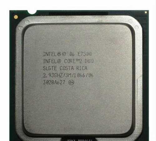 Процессор Intel Core 2 Duo E7500 slgte 2.93 GHz