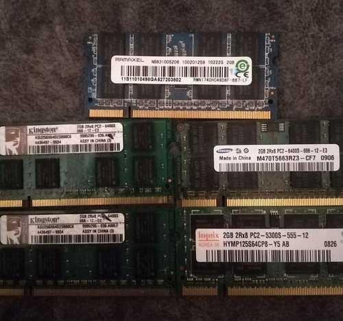 Оперативная память ddr2 2gb для ноутбука