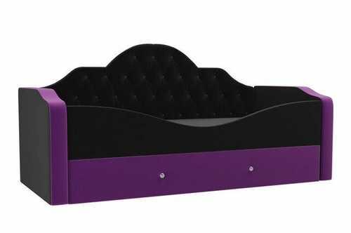 Детская кровать Скаут, черный\фиолетовый, артикул