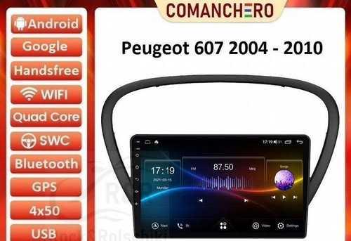 Магнитола Peugeot 607 2004-2010 Android