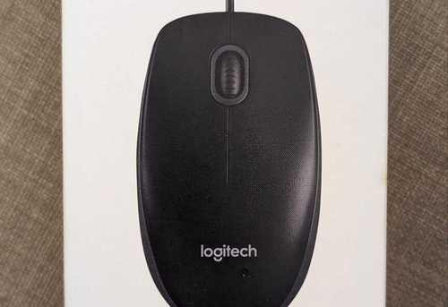 Мышь проводная Logitech B100