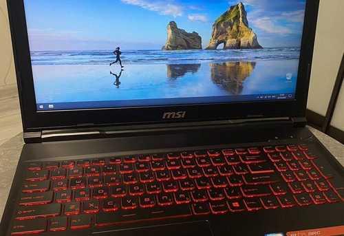 Ноутбук MSI Gl63/i5/8 gb/ssd 128 gb/1 tb