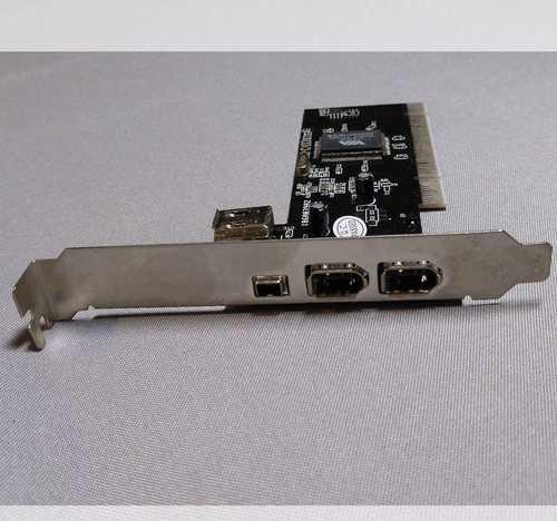 PCI контроллер FireWire (ieee1394) 2 1-6pin, 1-4pi