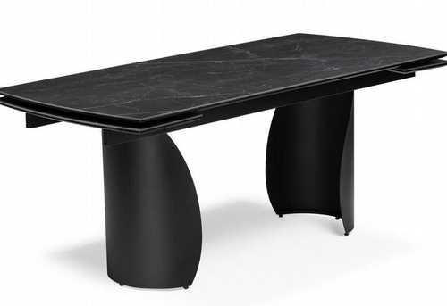 Керамический стол Готланд 180(240)х90х79 черный мр