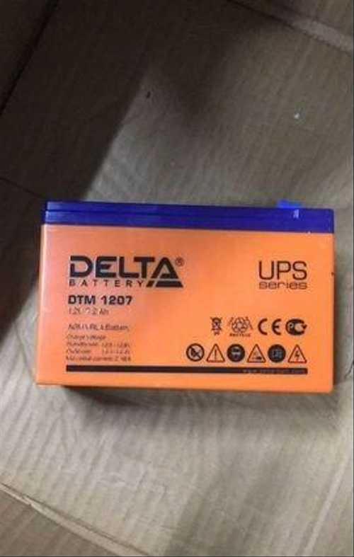 Аккумулятор для ибп Delta DTM 1207