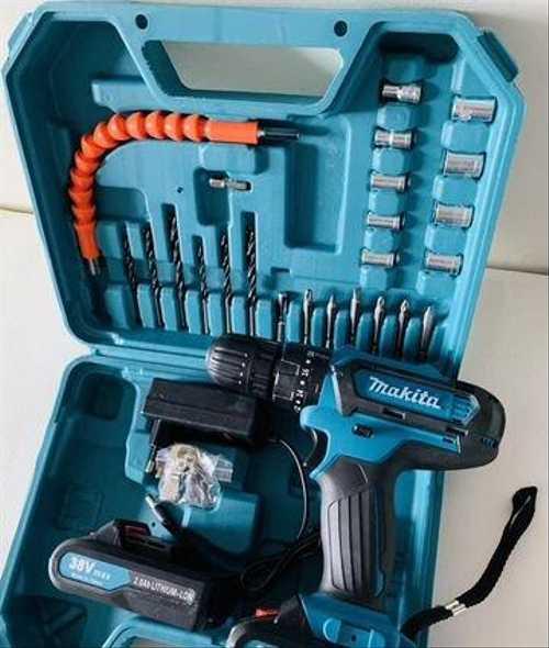 Шуруповерт Makita 38V с битами ударный