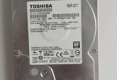 Жесткий диск 3,5 на 3тб toshiba HDD