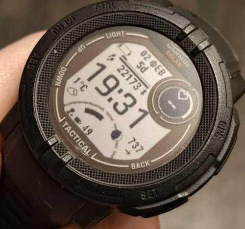 Часы Garmin instinct 2 solar tactical