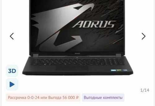 17.3" GIGABYTE AORUS 17H XF, 1024 ГБ, Core i7-13700H, RAM 16 ГБ, GeForce RTX 4080 12 ГБ