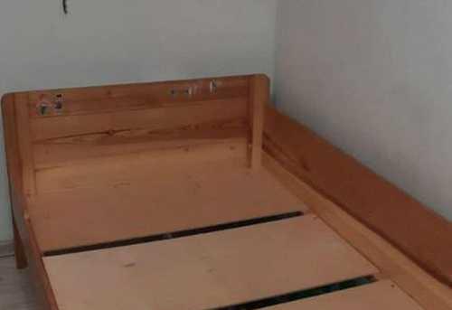 Кровать 100*190см деревянная