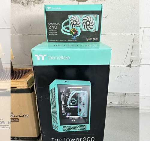 Корпус Thermaltake The Tower 200 Turquoise   сжо