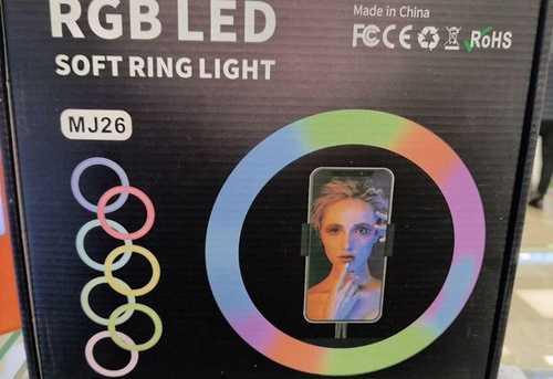 Селфи кольцо 26 см RGB, на штативе