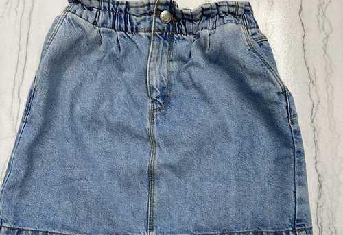 Джинсовая юбка zara для девочки 140 б/у