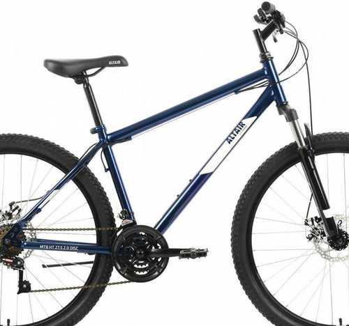 Велосипед горный Altair MTB HT 2.0 D d-27,5 3x7 (2022) 19" темно-синий/белый