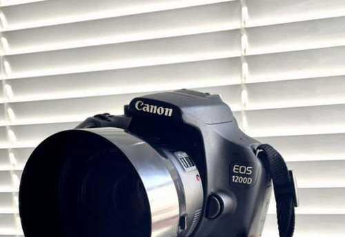 Фотоаппарат canon 1200d +объективы и сумка
