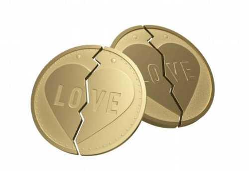 Магнета Любовь. Золотая монета Любовь