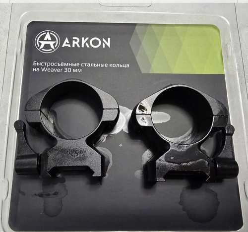 Кольца Arkon 30 мм быстросъемные на weaver